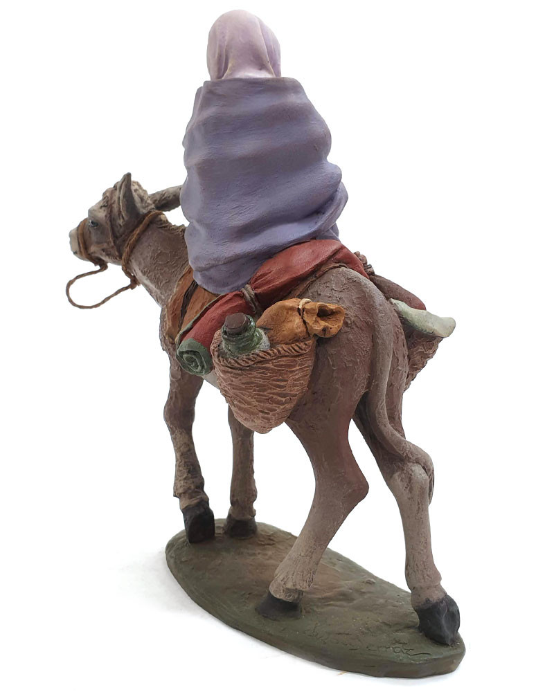 Mary and Jesus over donkey