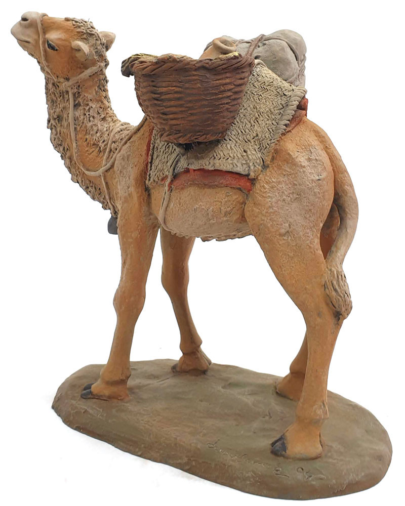 Camel with several baskets