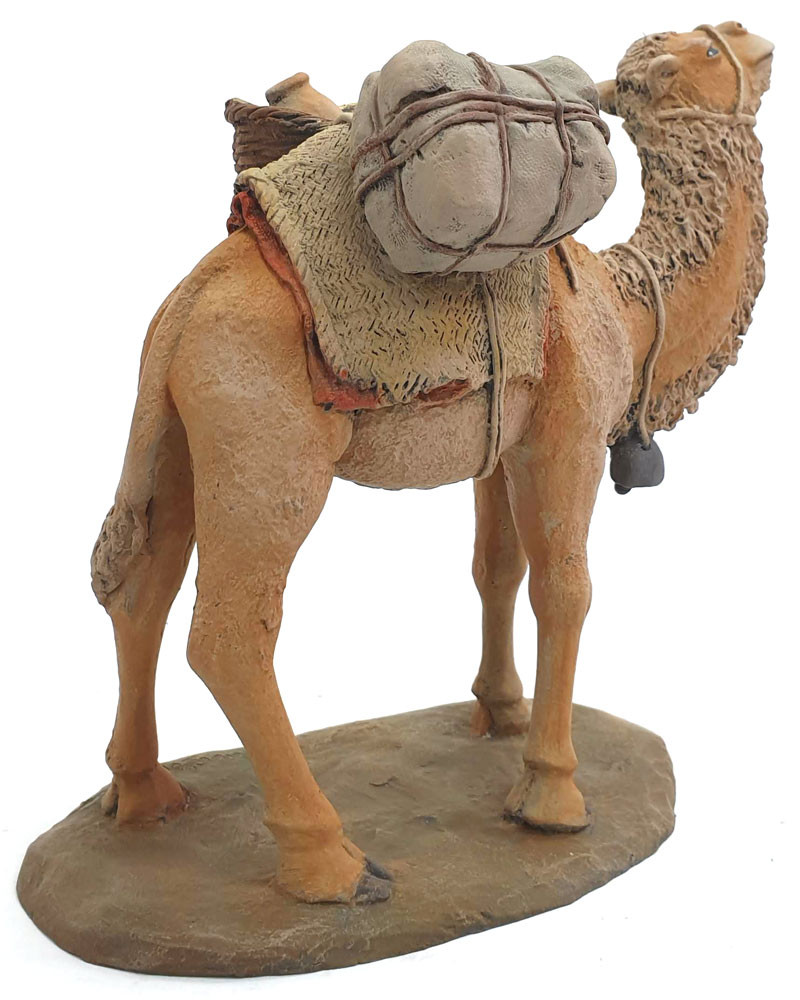 Camel with several baskets